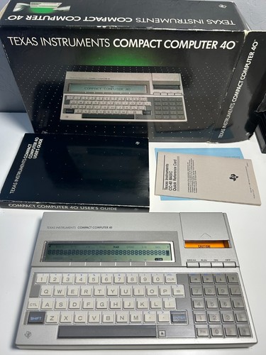 Texas Instruments Compact Computer 40 TI CC40 6K Works Tested Complete ...