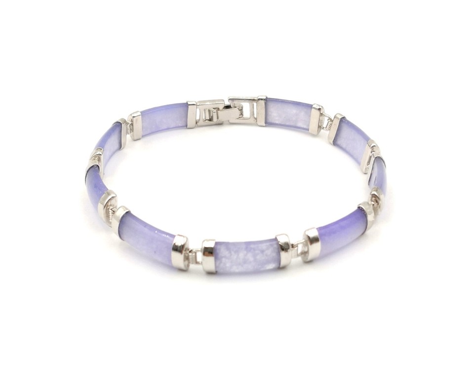 Black Agate Multicolor Green Purple Jade 18KGP Snap Clasp Lucky Bangle ...