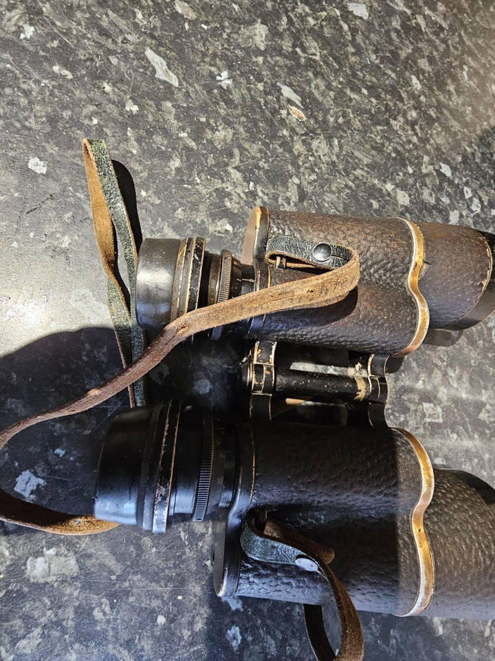WW2 Kriegsmarine Artillery 7x50 Gas Mask Binocular with correct case ...