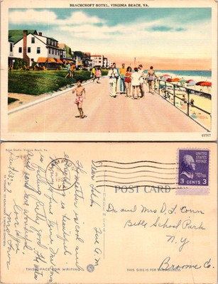 Beachcroft Hotel Virginia Beach Virginia Postcard | eBay