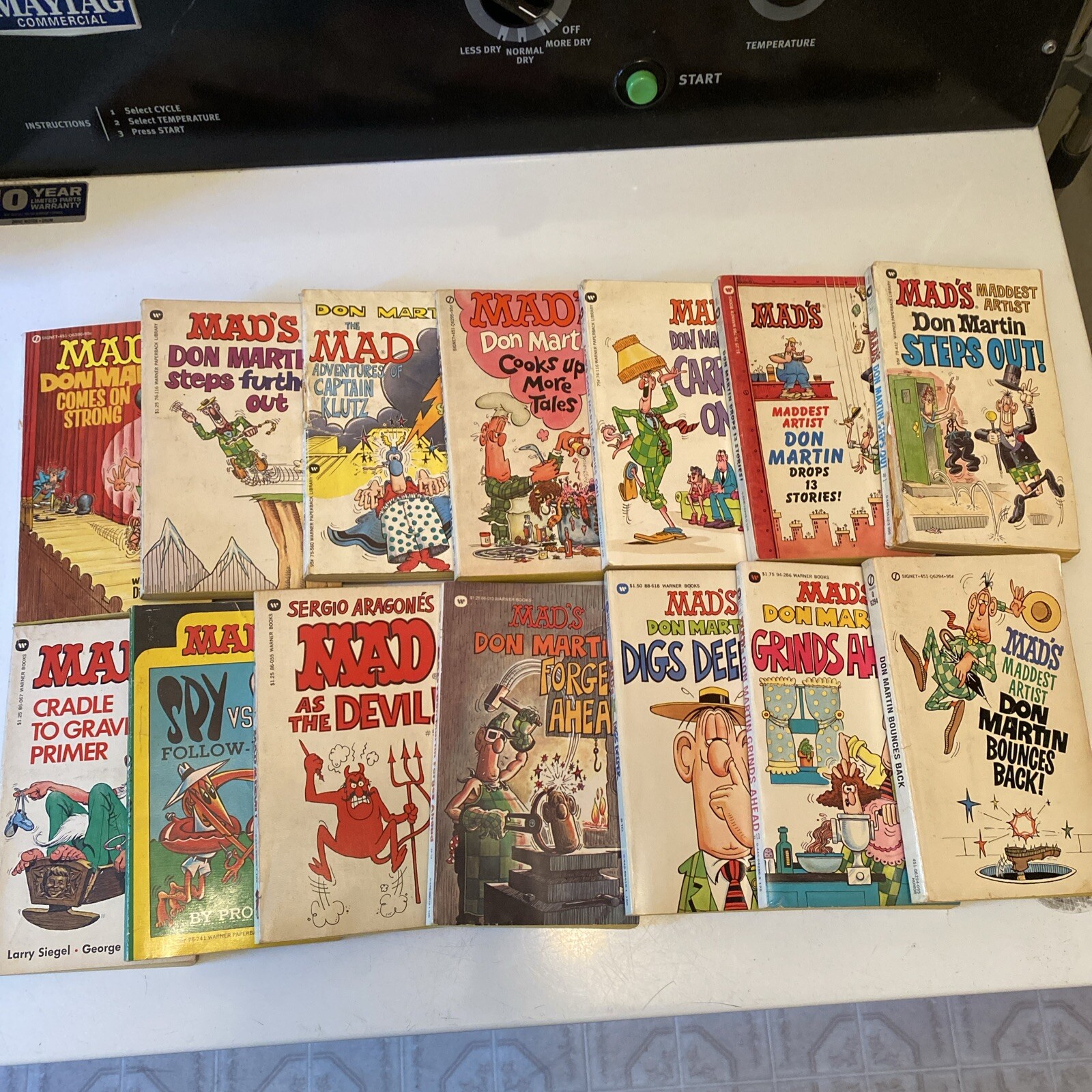 Collectible Lot Of 14 Vintage Classic MAD Magazine Paperback Comic ...