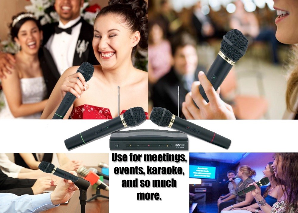 Naxa NAM-984 Dynamic Wireless Professional Microphone for sale online ...