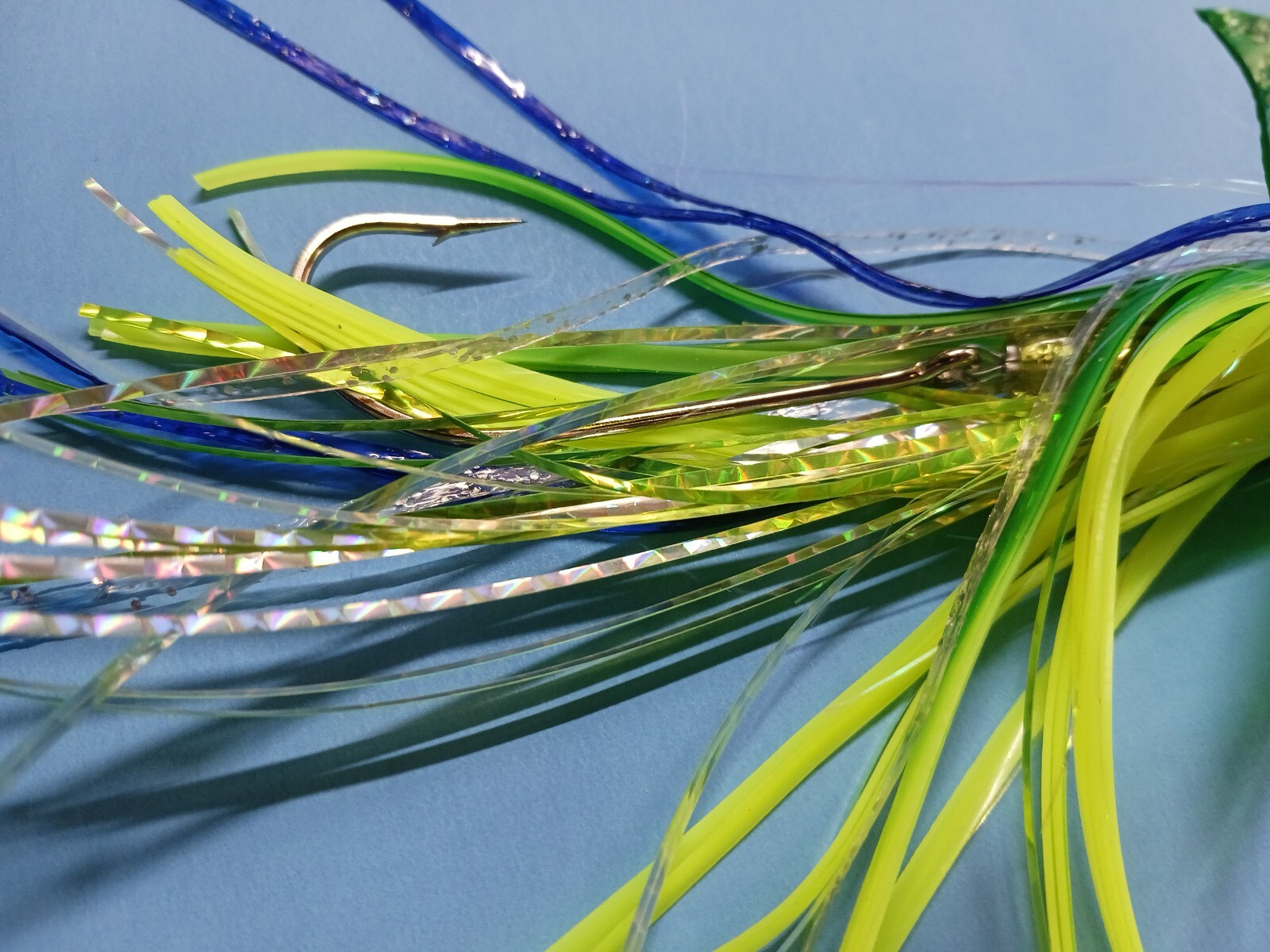 3 Pack Yellow Green Mylar Custom Flying Fish trolling lure | eBay