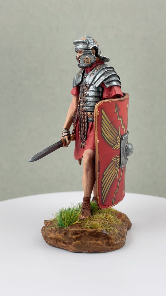 Roman soldier miniature 75 mm, Roman Legionary Legio I Minervia ...