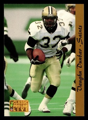 Vaughn Dunbar 1993 Pro Line Live #177 New Orleans Saints | eBay