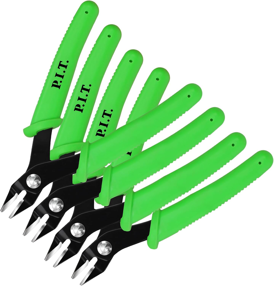 P.I.T. 4Pcs Small Wire Cutters, Diagonal Cutting Pliers, Precision Mini ...