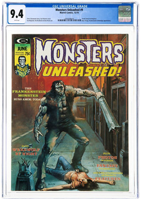 Monsters Unleashed 6 1974 CGC 9.4 NM White Pg Boris Vallejo ...