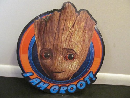 Open Road Brands Marvel Guardians I Am Groot! Embossed Metal Sign 12 ...