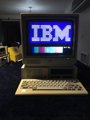 Vintage IBM PCjr Model 4860 Personal Computer, 4863 Color Monitor, PCJr ...