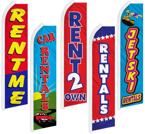 Rentals Swooper Feather Flutter Flag Rent 2 Own | eBay