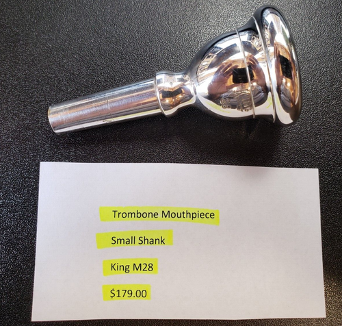 King M28 Small Shank Trombone/Baritone/Euphonium Mouthpiece | eBay