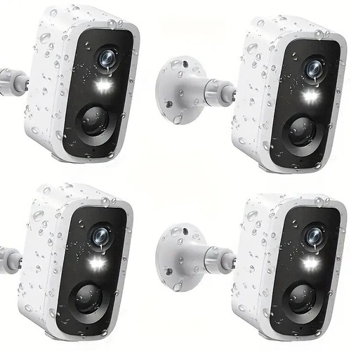 4MP WIFI Waterproof Home Surveillance Security Camera Outdoor SmartCam PIR 4PCS | eBay
