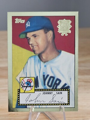 John Sain 2001 Topps 1952 World Series Gold #49 Yankees | eBay
