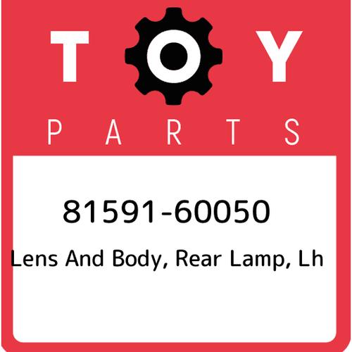 81591-60050 Toyota Lens and body, rear lamp, lh 8159160050, New Genuine ...