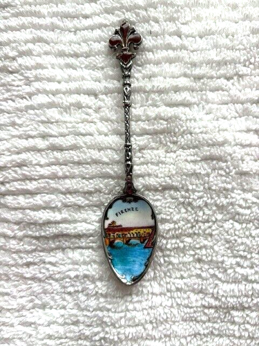 Vintage Firenze Florence Italy Ster;ing Silver Enamel Bowl Souvenir ...