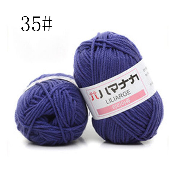 42 Colors 25g/Ball Crochet Super Soft Bamboo Cotton Knitting Yarn Baby ...