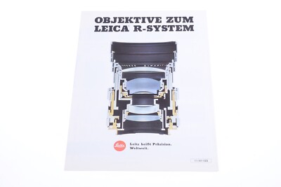 LEICA R-SYSTEM LENSES ORIGINAL PRODUCT GUIDE BROCHURE GERMAN 125 | eBay