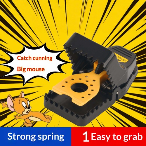 6P MOUSE TRAPS - SPRING SNAP TRAP HIGH POWER PEST CONTROL SPRUNG TRAP ...