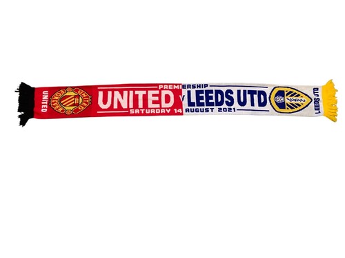 MANCHESTER UNITED V LEEDS UNITED FOOTBALL SCARF | eBay UK