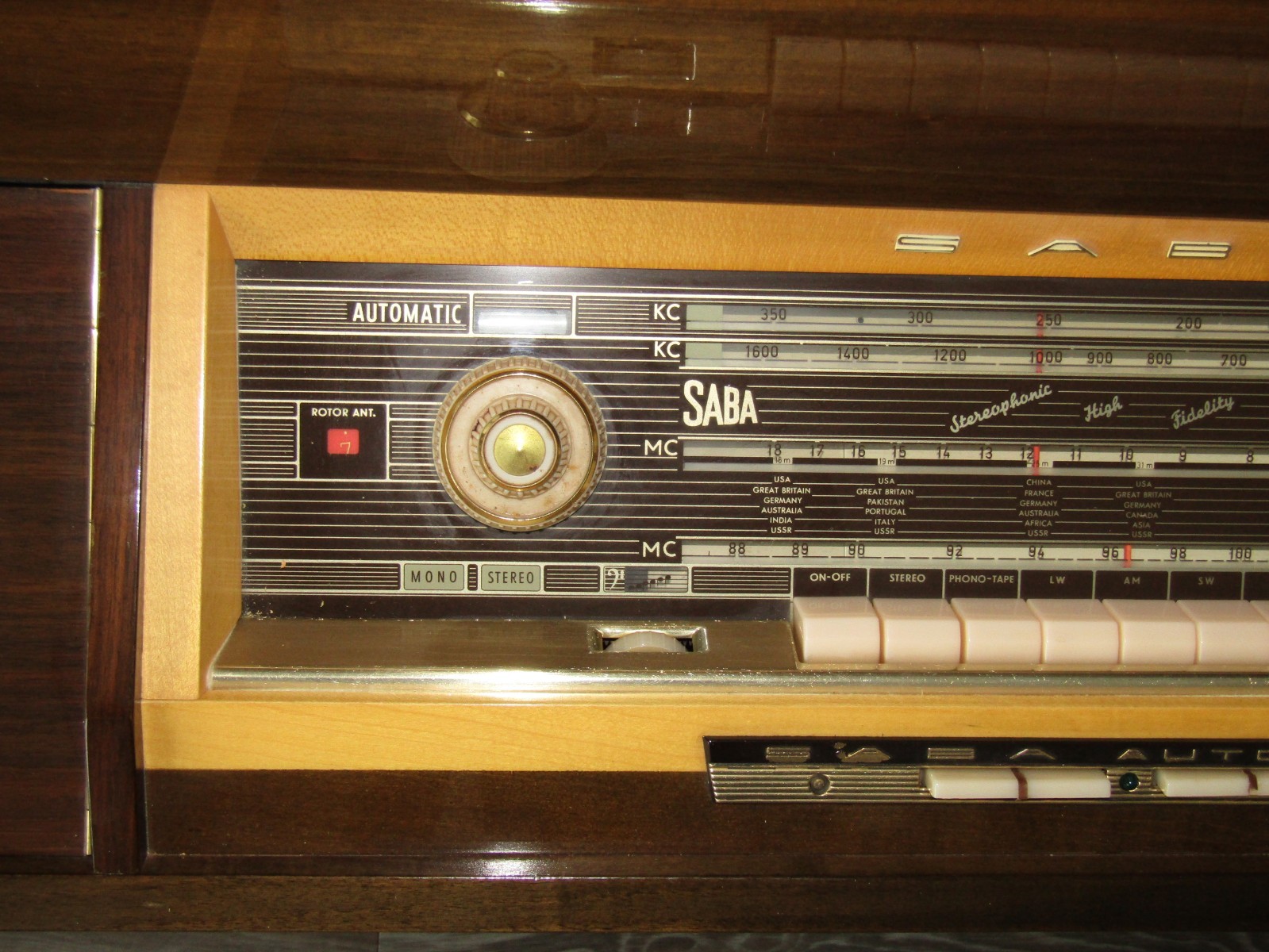 SABA Tube Radio Console Germany 1960's Excellent Condition | eBay