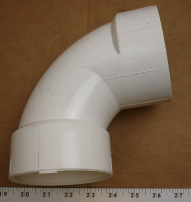 Charlotte 31-974 3" 90 Degree White PVC Elbows Long Turn H x H DWV | eBay