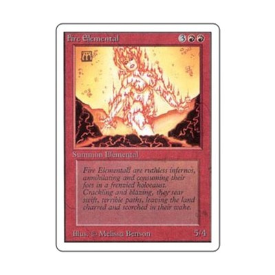 WOTC MtG Unlimited Fire Elemental (U) VG | eBay