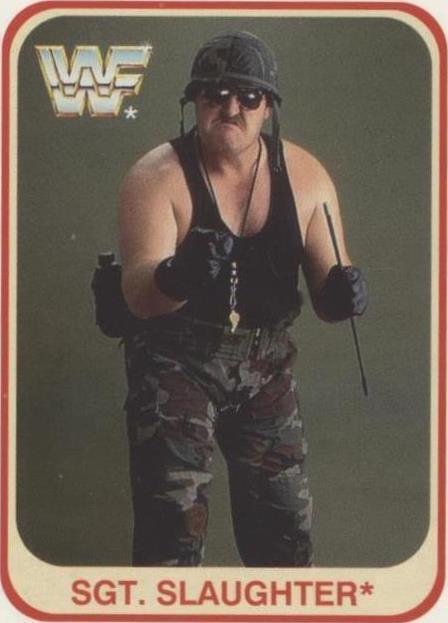 1991 Merlin WWF - Sgt. Slaughter #101 Italian for sale online | eBay