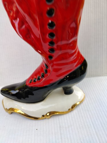 VTG Atlantic Mold Green Ceramic Victorian High-top Button Boot/Shoe ...