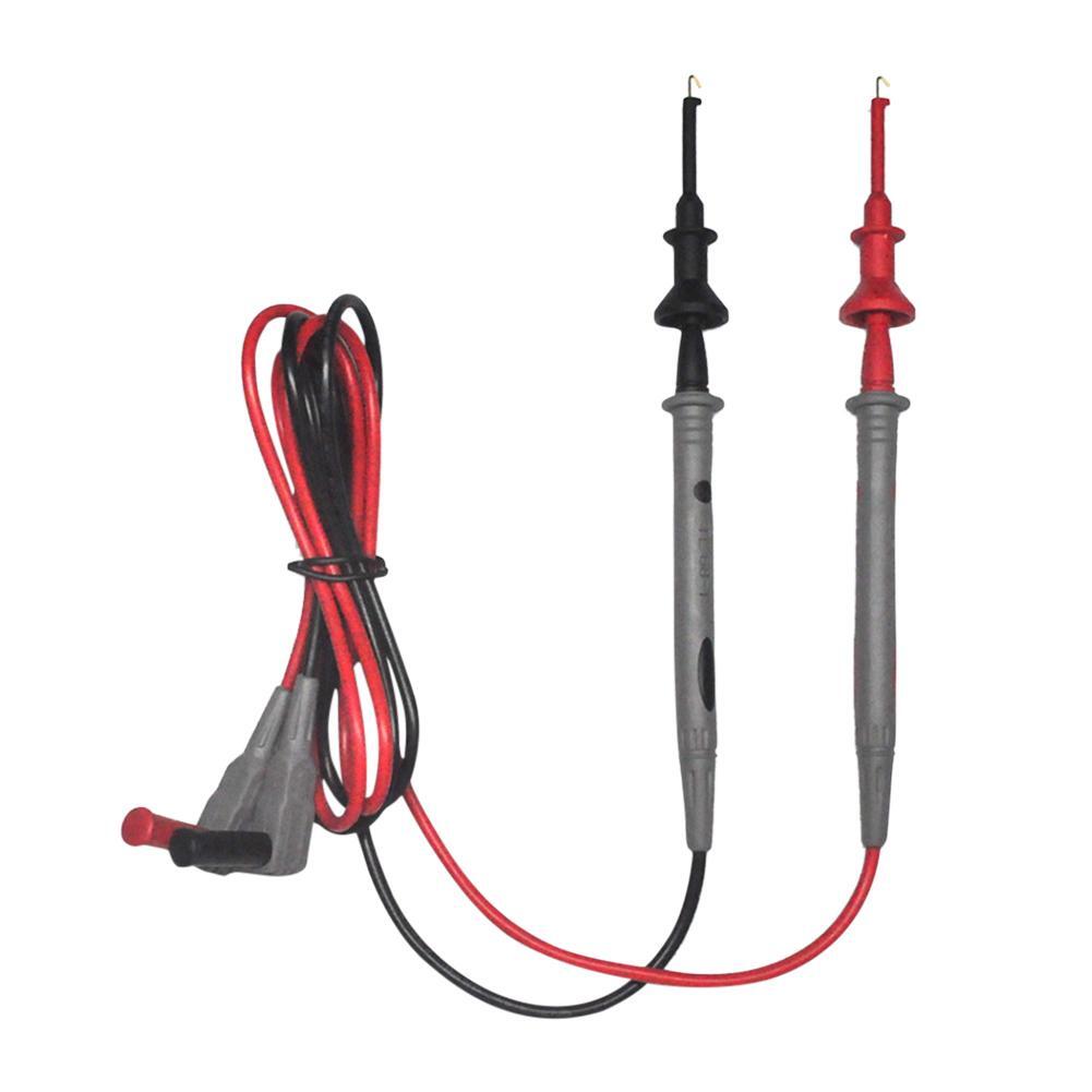 2pcs Multimeter Test Hook Clip 4mm Threaded Telescopic Flexible Probe ...