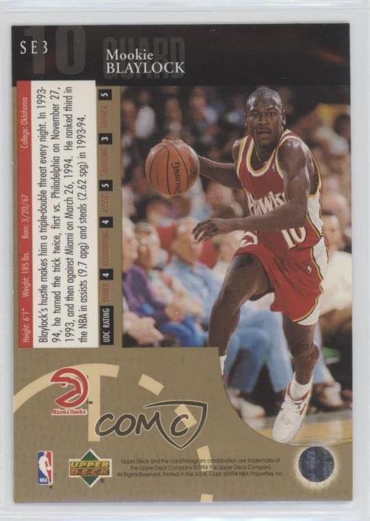 1994-95 Upper Deck - Special Edition Gold #SE3 Mookie Blaylock for sale ...
