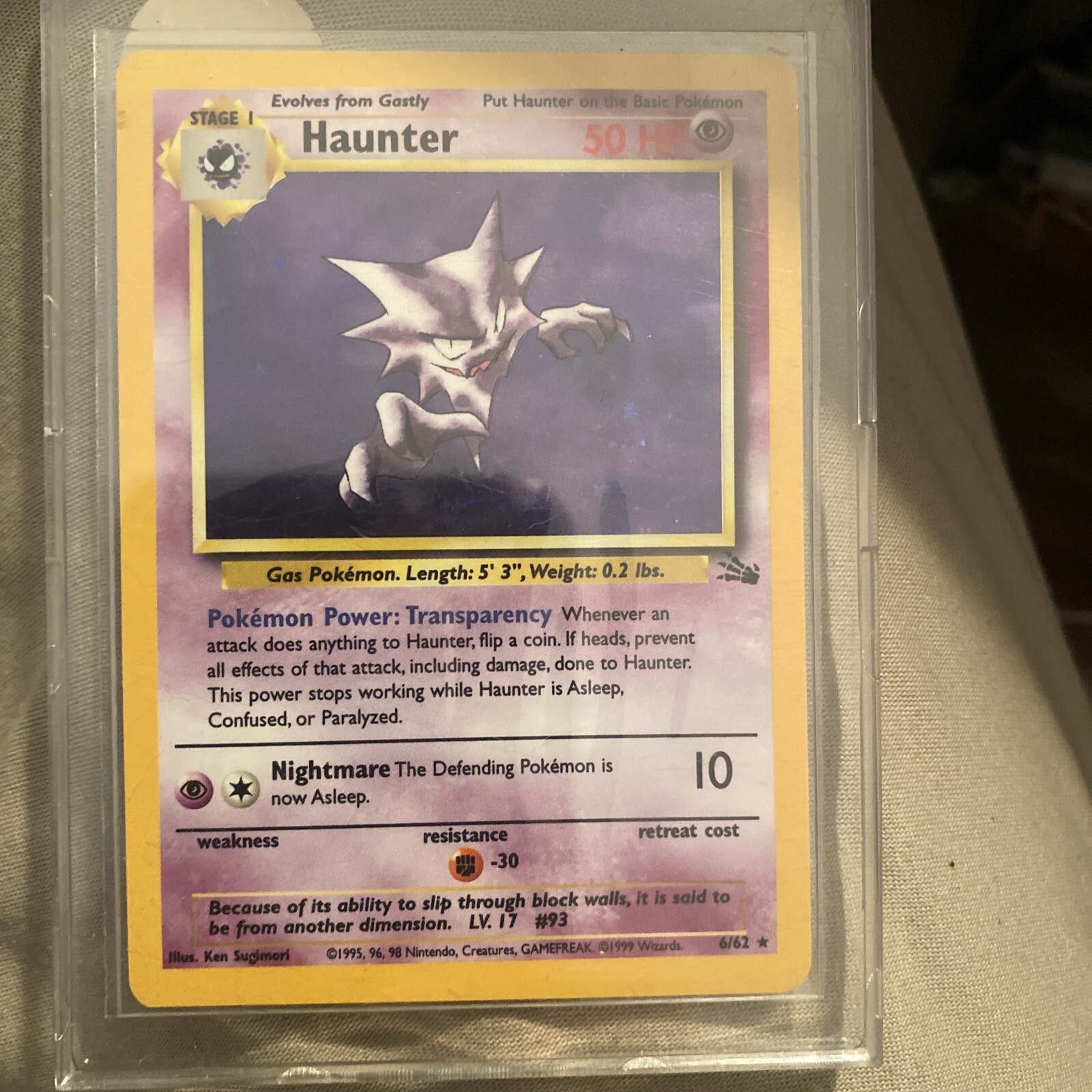 Pokémon TCG Haunter Fossil 6 Holo Unlimited Holo Rare | eBay