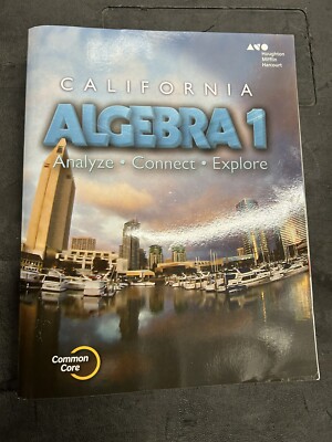 Houghton Mifflin Harcourt California Algebra 1 common Core Textbook ...