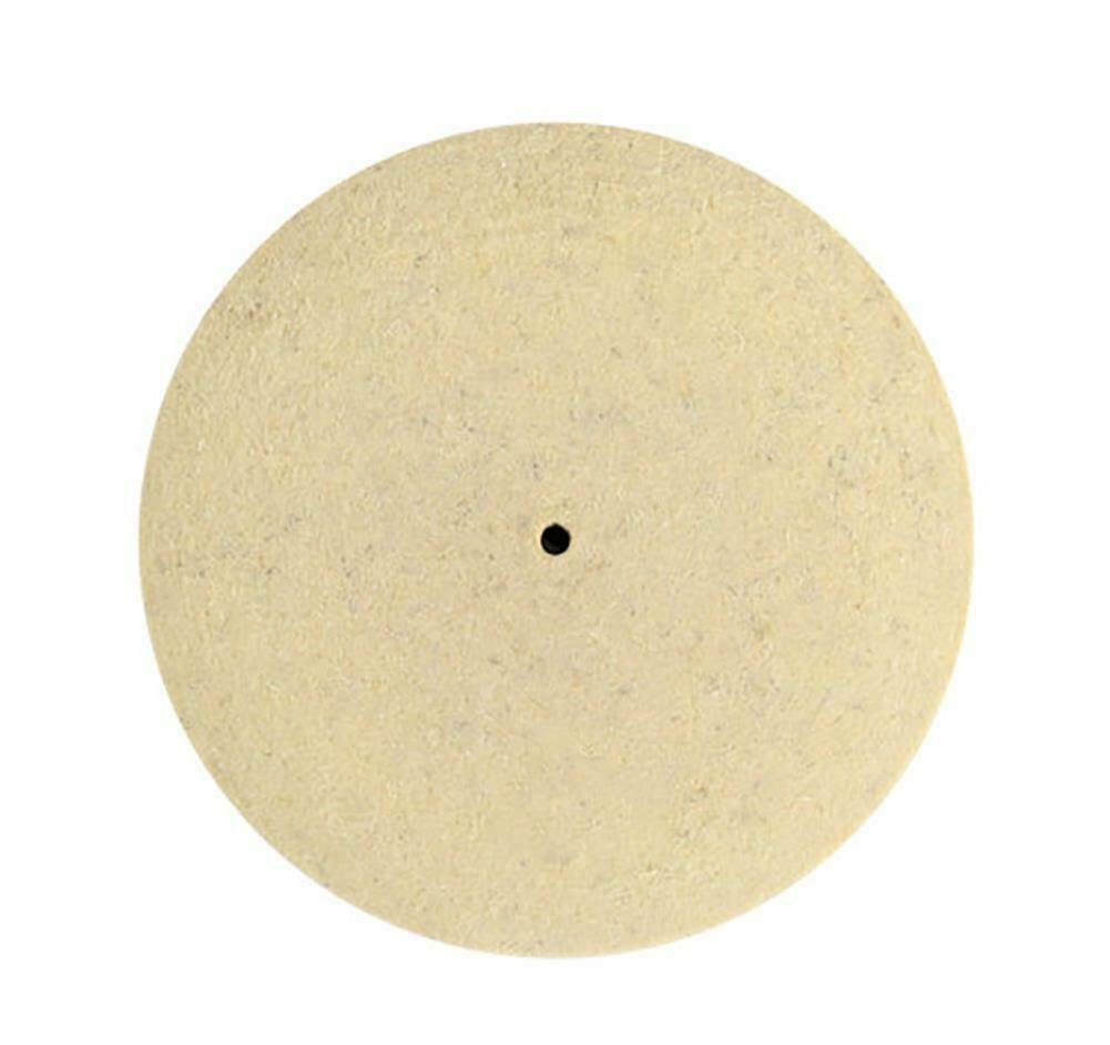 3" Knife-Edge Felt Wheel Buff Rotary Disc Pinhole Center Jewelry ...