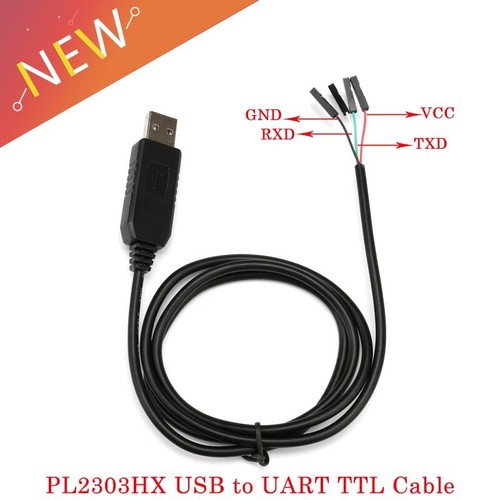 PL2303 PL2303HX USB To UART TTL Cable Module 4 Pin RS232 Converter 5V ...