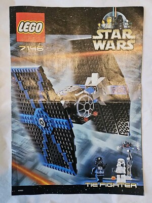 LEGO Star Wars: TIE Fighter (7146) 100% COMPLETE W MINIFIGURES, MANUAL ...