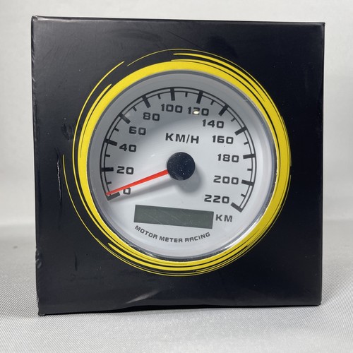 MOTOR METER RACING W Pro 85mm 3-3/8" GPS Speedometer Digital 220 KMH ...