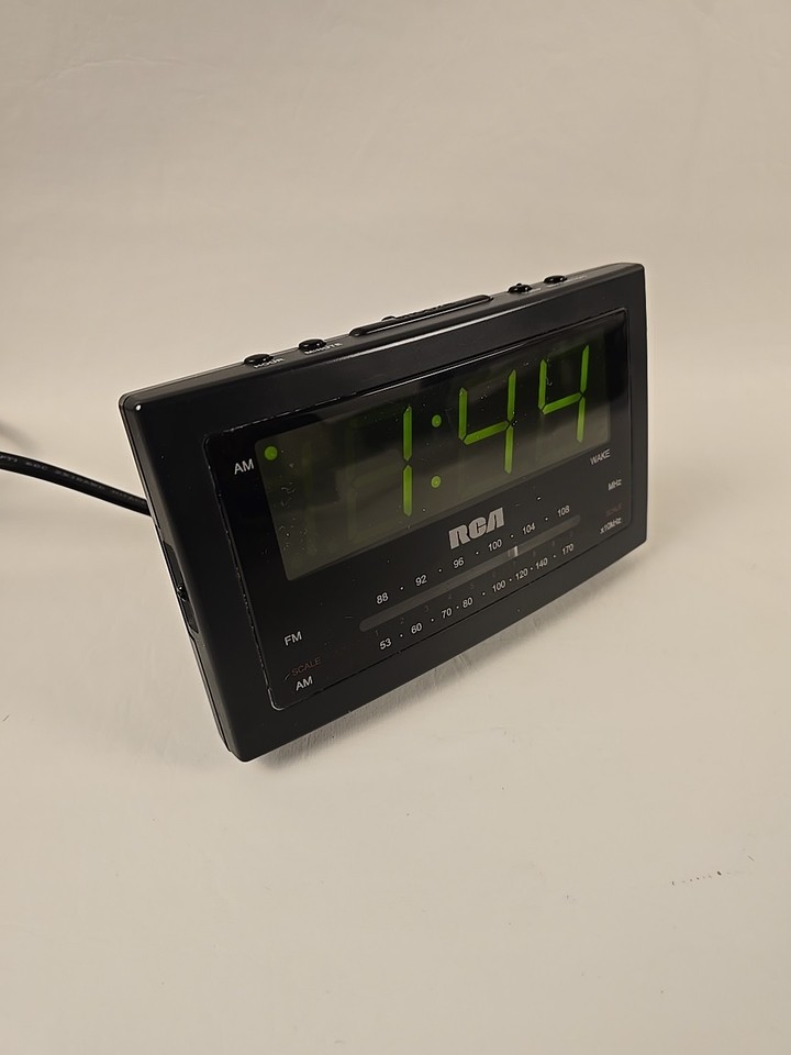 RCA Digital Large Numbers AM/FM Alarm Clock Radio Model RP3701A | eBay UK
