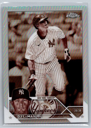2023 Topps Chrome Sepoa DJ LeMahieu New York Yankees #153 | eBay
