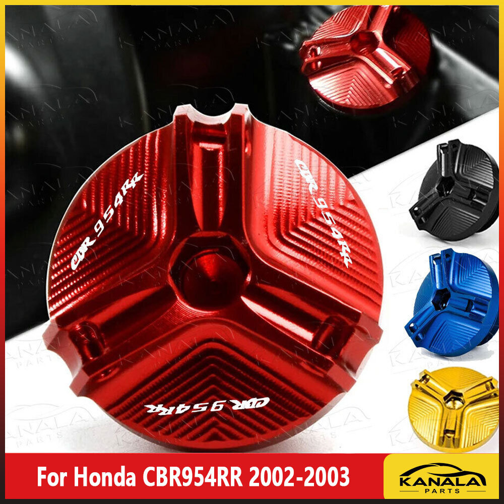 For Honda CBR954RR 2002-2003 CNC Engine Oil Filter Cup Plug Cover Screw ...