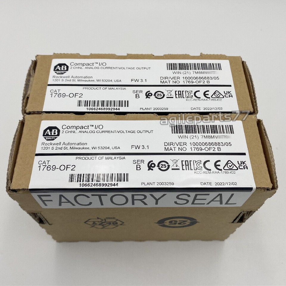 AB 1769-OF2 Allen-Bradley Ser B Compact I/O Analog Output Module 2022 ...