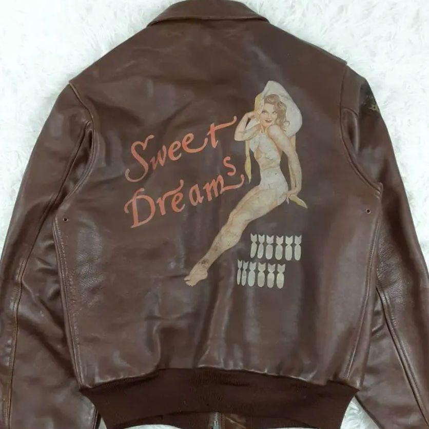 The Real McCoys A-2 flight jacket back print Size 38 | eBay The Real McCoys A-2 flight jacket back print Size 38 | eBay