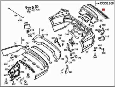 Genuine MERCEDES Gl Gls Protective plate Loading sill protector ...