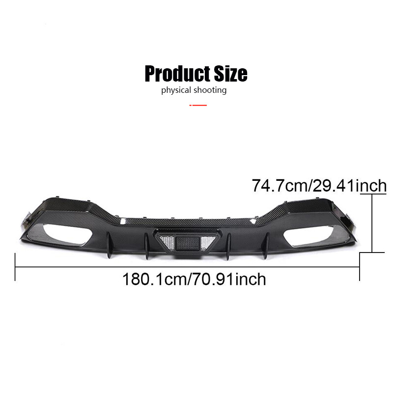 Fits BMW 8 Series G16 M850i M Sport 2018-2023 Rear Bumper Diffuser ...