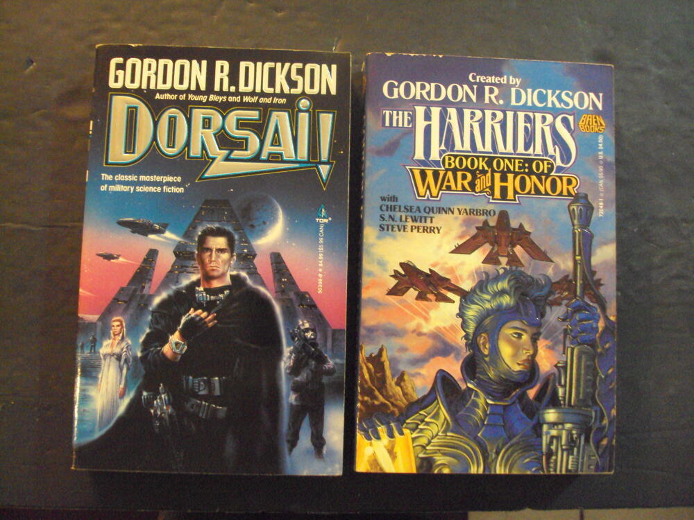 2 Gordon R. Dickson PBs Dorsai!; The Harriers Book 1: Of War And Honor ...