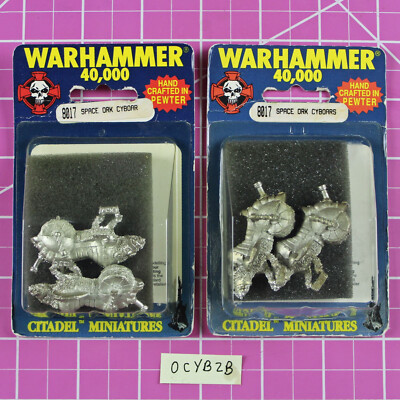 Warhammer 40K Space Ork Cyboars (2 Packs!) Metal - Rare OOP, Citadel ...