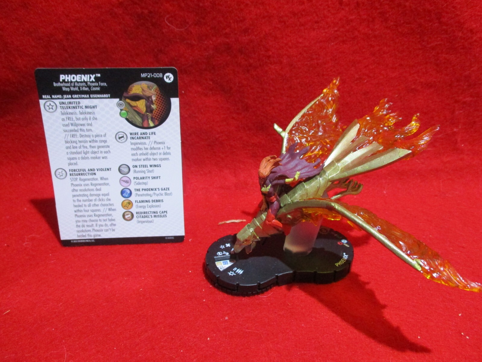 Marvel Heroclix Phoenix #MP21-008 w/ Card & Box Wizkids Convention ...