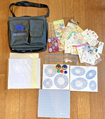 Creative Memories Black Memory Mate 3 Ring Binder Tote Organizer Misc ...