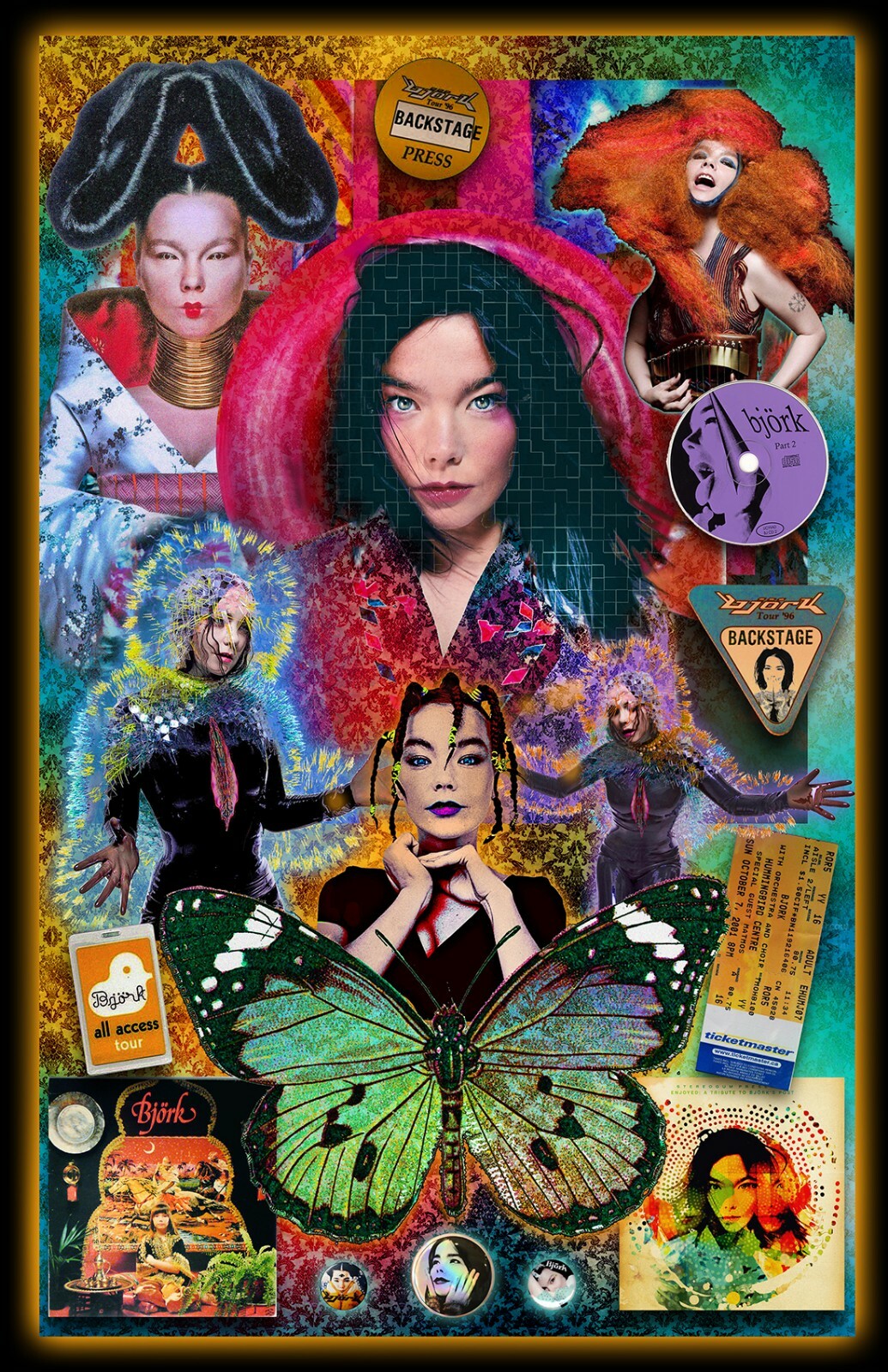 BJORK Tribute Poster - 11x17" Vivid Colors | eBay