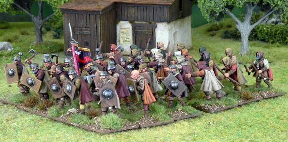 Oathmark OAKP403 Human Light Infantry (30 Hard Plastic Figures) Militia ...