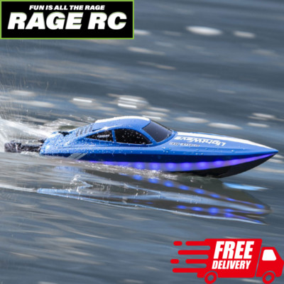Rage RC LightWave Boat Electric Micro RTR Pool Racer Pond 2.4GHz 2s Fun ...